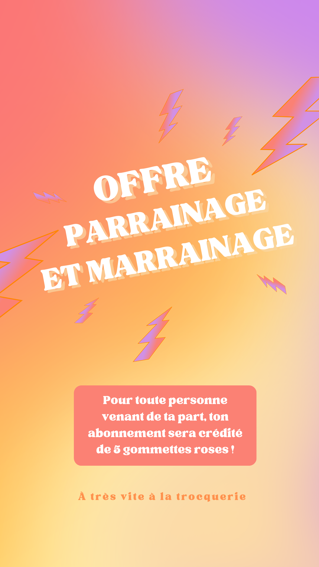 Offre parrainage et marrainage - La Trocquerie